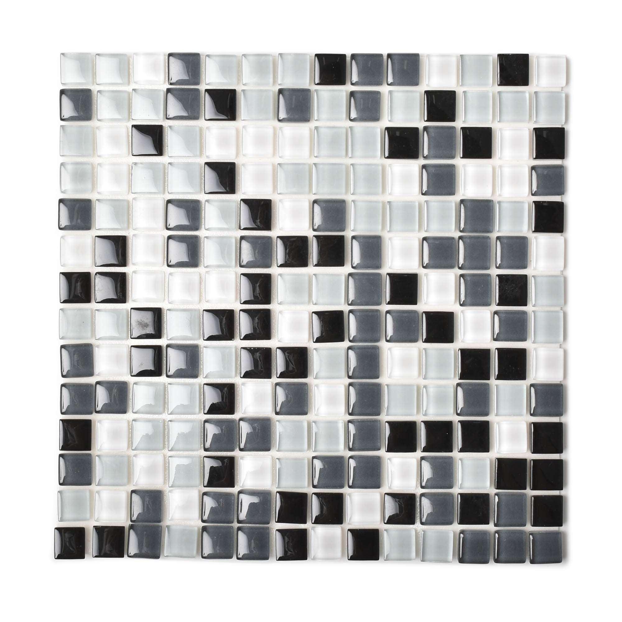 ハッテ！（Hatte！） トランスルーセント ガラスモザイクタイル グレー ホワイト 白 オレンジ ピンク ブルー 青 イエロー 黄色 ...