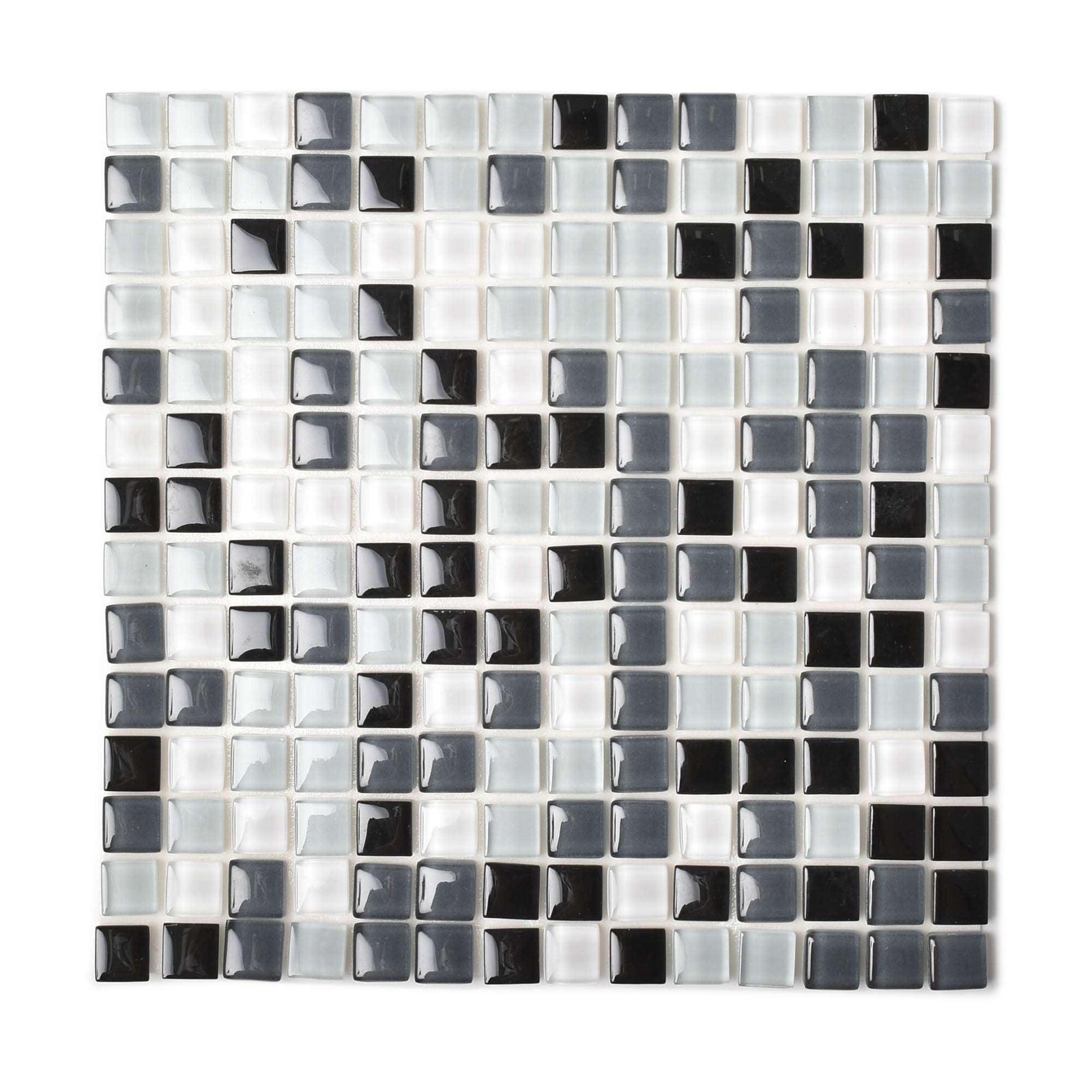 ハッテ！（Hatte！） トランスルーセント ガラスモザイクタイル グレー ホワイト 白 オレンジ ピンク ブルー 青 イエロー 黄色 ...